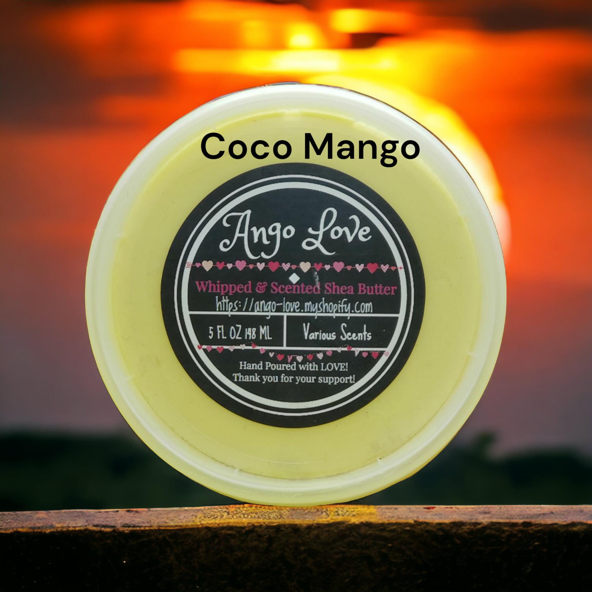 Angolove (CoCo Mango) Scented, Whipped 100% Grade A Shea butter for Skin and hair) - Walmart.com