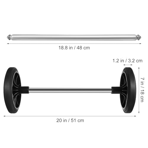 Angoily 1 Garbage bin Wheels Replacement Set Plastic Trash Can ...