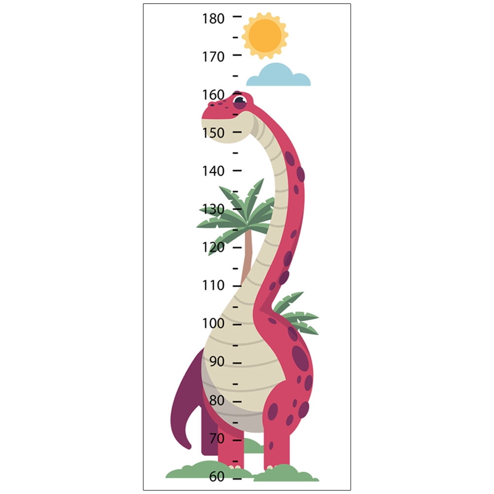 Angoily 1 Sheet Self-adhesive Height Ruler Wall Decal Animal Design ...