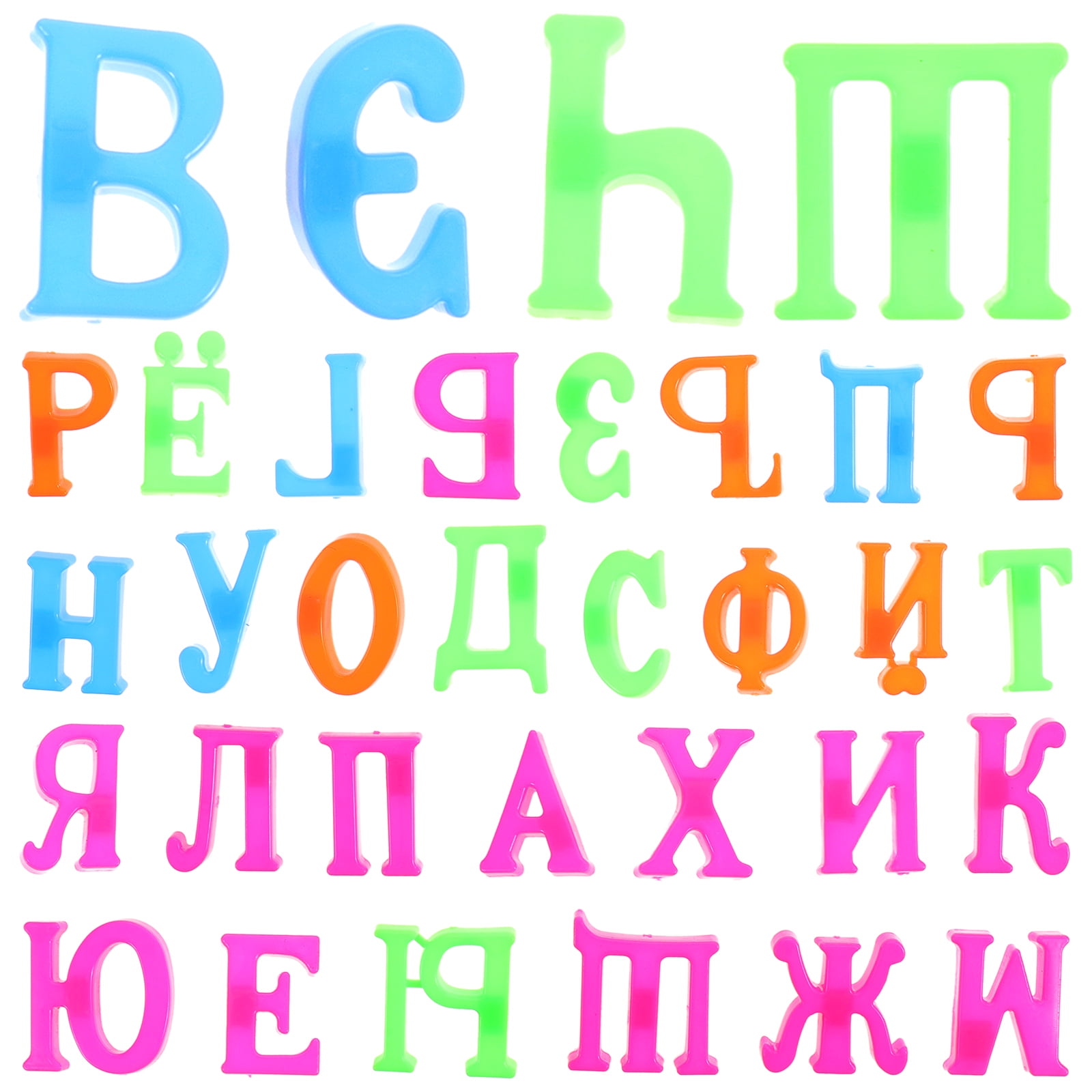 Angoily 2 Sets of Language Learning Letter Sticker Plastic Magnetic ...