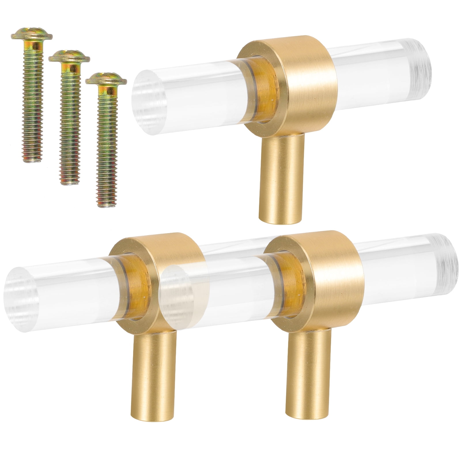 Angoily 3 pcs Acrylic Cabinet Handles Kitchen Cabinet Pulls Acrylic ...