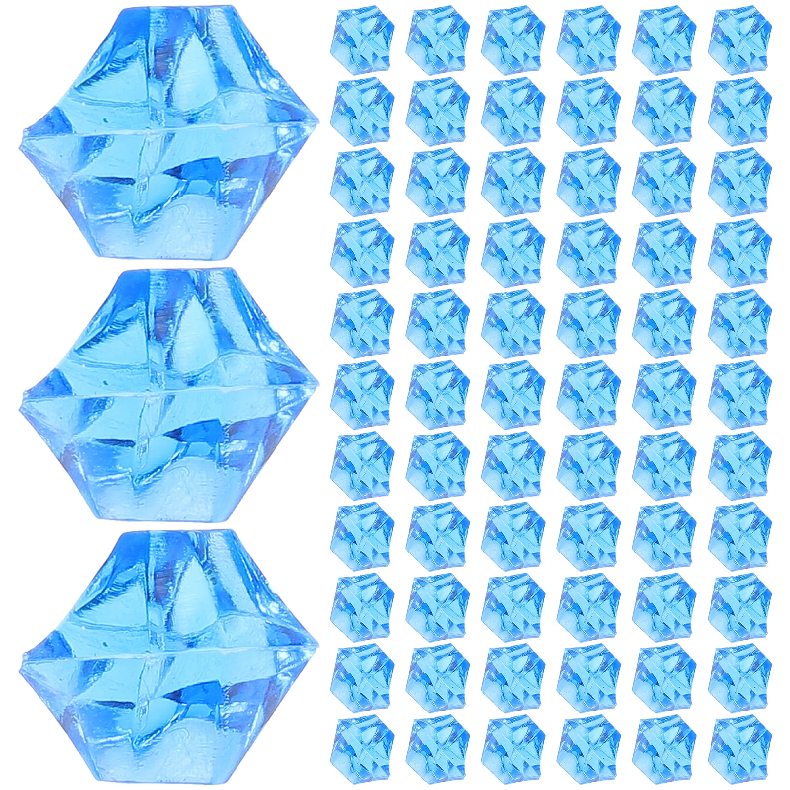 Angoily 450pcs Fake Ice Cubes Ice Blocks Acrylic Stones Acrylic Cubes ...