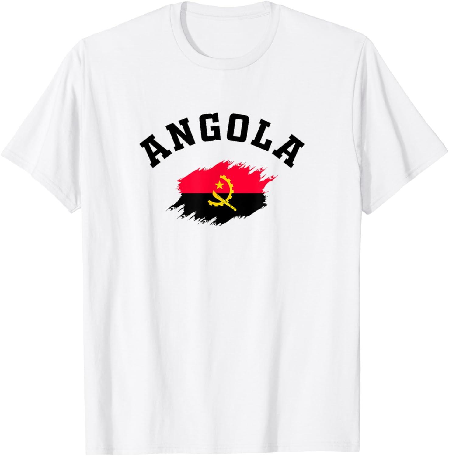 Angola Flag Angolan Gifts Luanda Africa African Vacation T-Shirt ...