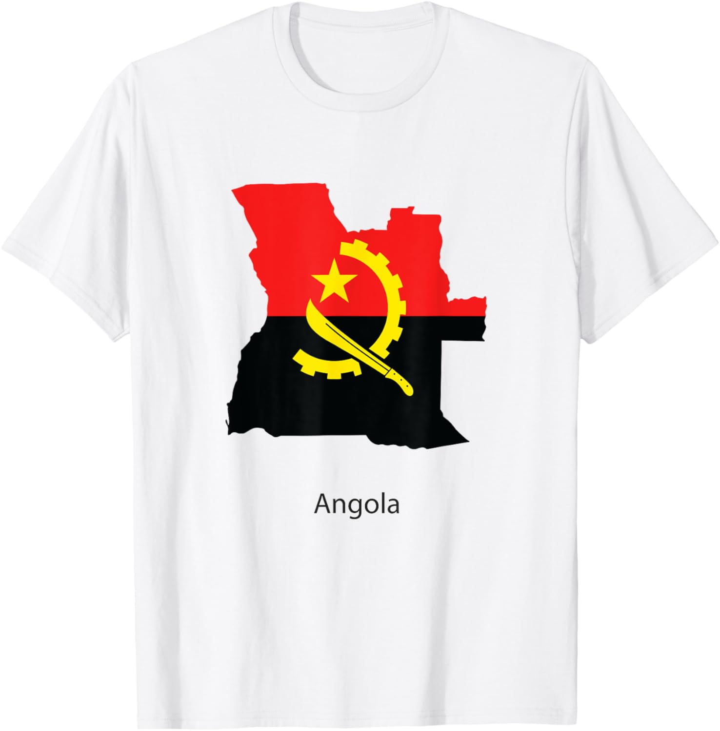 Angola Flag Country Map Angolan Flag T-Shirt - Walmart.com