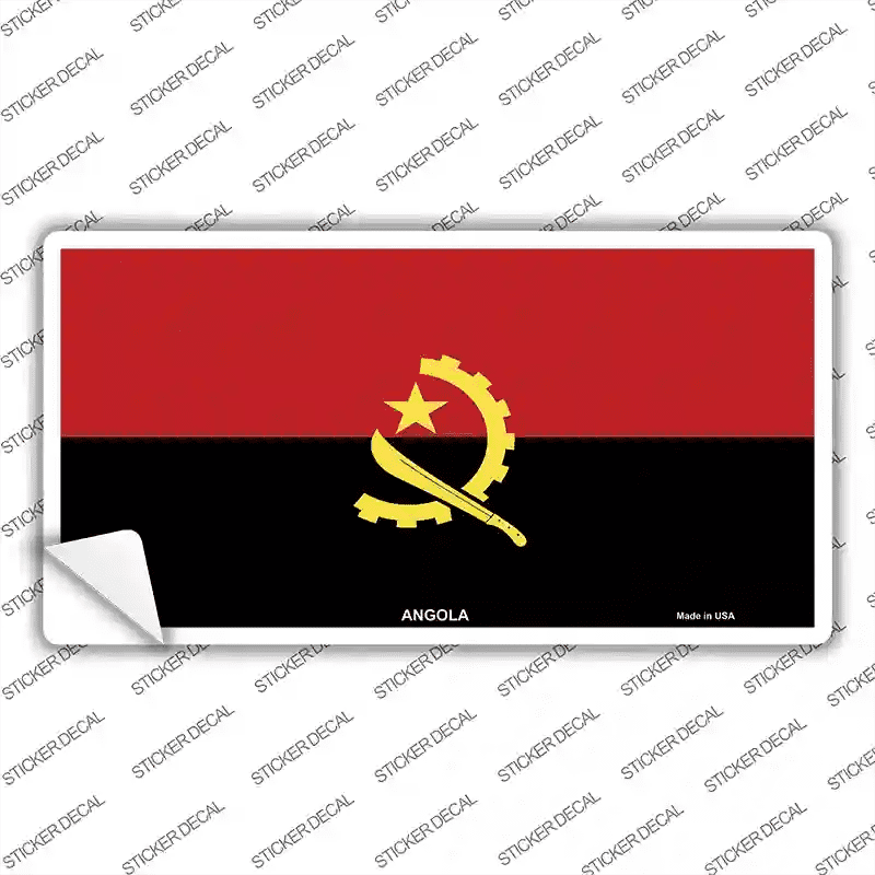 Angola Flag Novelty Sticker Decal X-Large - Walmart.com