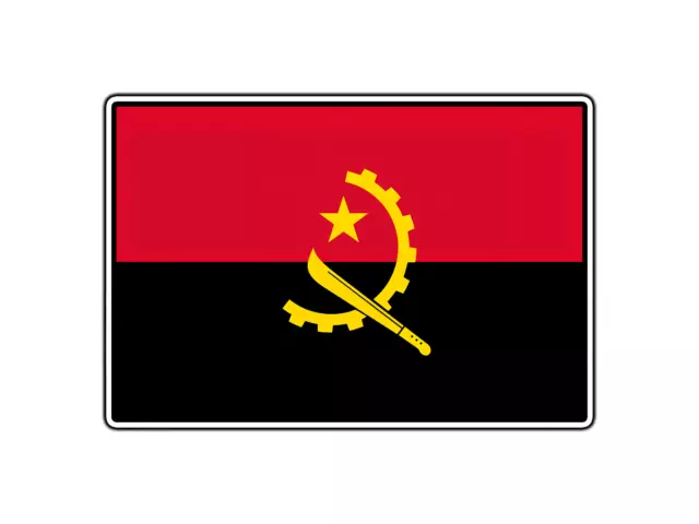 Angola Flag Waterproof Sticker Phone Decal Water Bottle Stickers Car ...