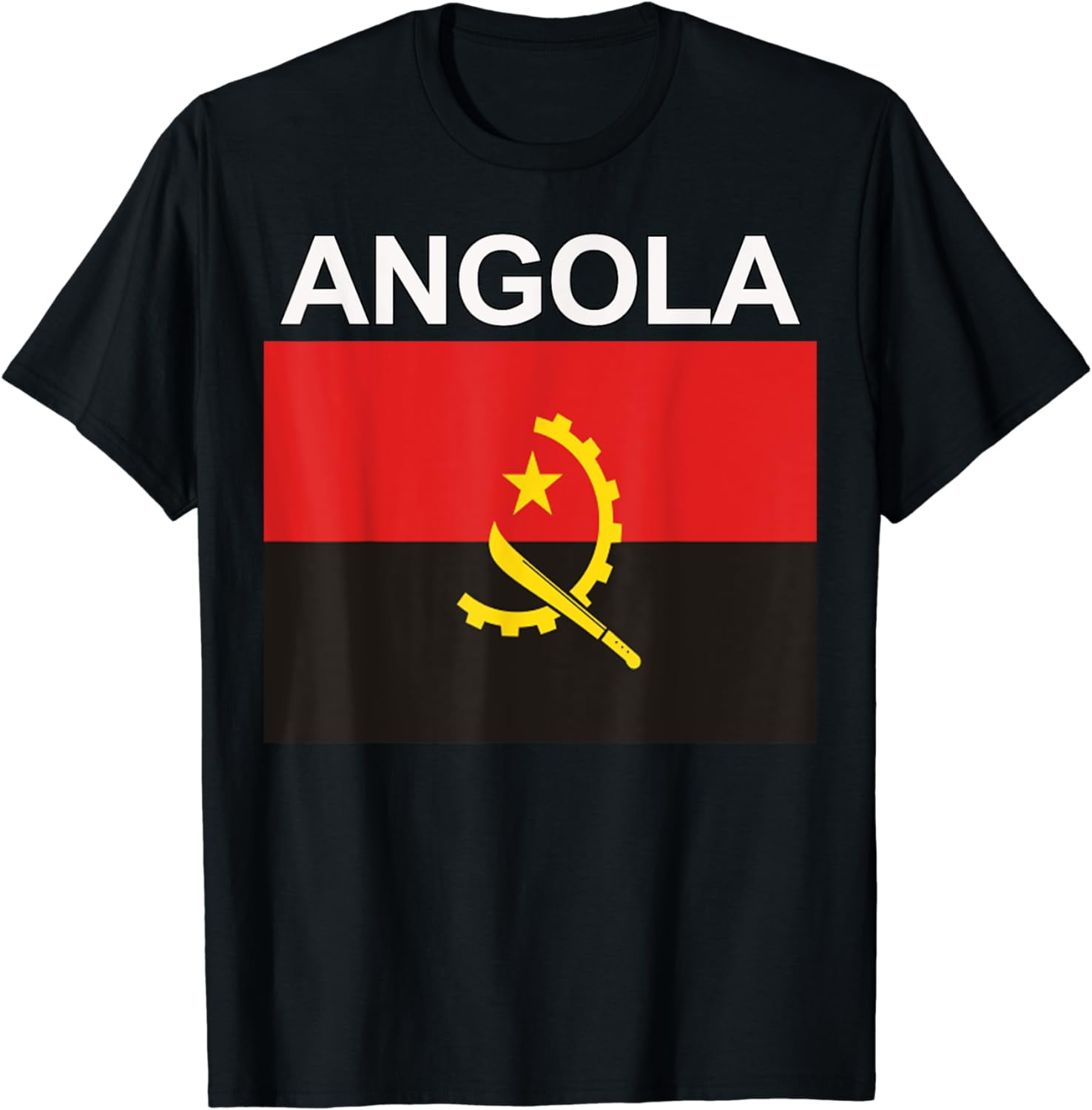 Angola Pride Angolan Flag Heritage T-shirt - Walmart.com