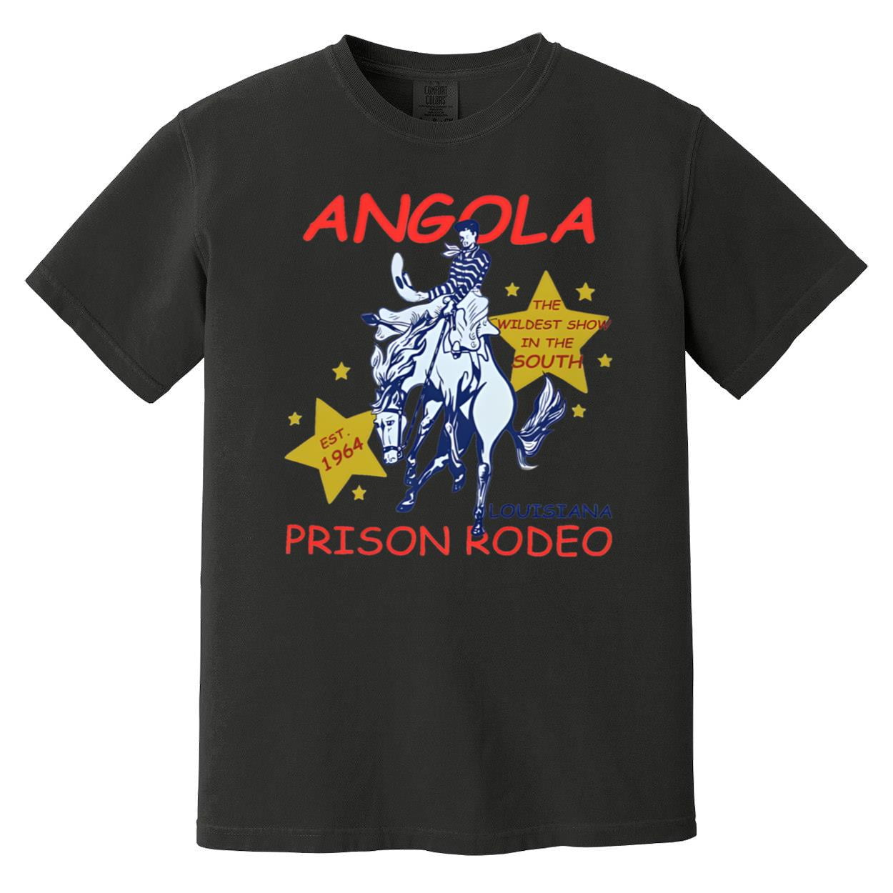 Angola Prison Rodeo Wildest Show In The South Fan Graphic Comfort Color ...