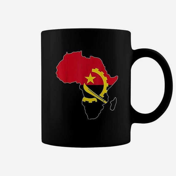 Angolan Pride I Love Angola Flag Africa Map Coffee Mug - Walmart.com