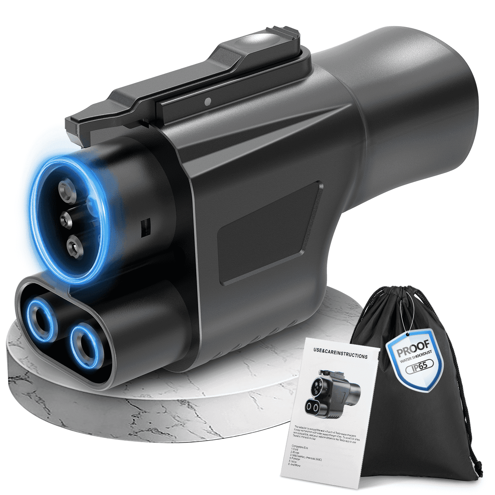 Angooni 2026 NACS to CCS1 Adapter, 500A/1000V 250KW Tesla Supercharger ...