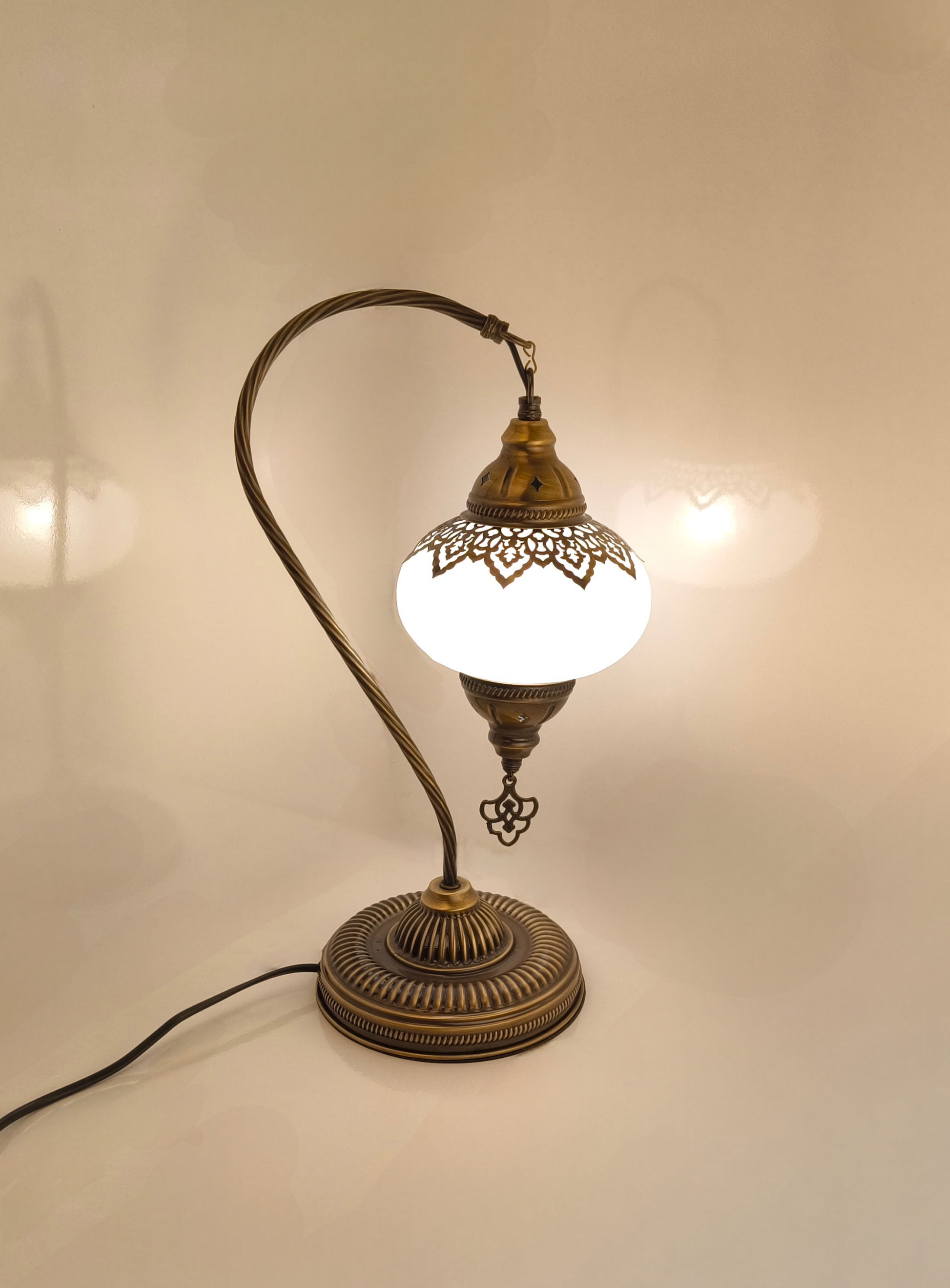 Angora Hayden Table Lamp | Turkish Moroccan Table Lamps, Vintage Desk ...