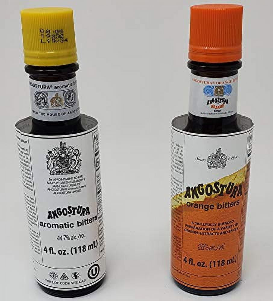 Angostura Aromatic and Orange Bitters 4 Fl. oz. Set - Non-Alcoholic ...