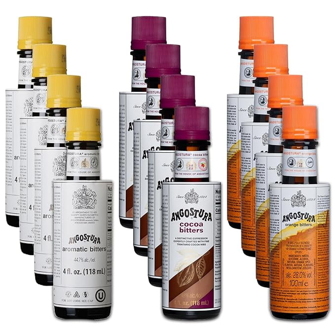 Angostura Bitters Mixed - Aromatic, Orange and Cocoa 4oz Premium ...