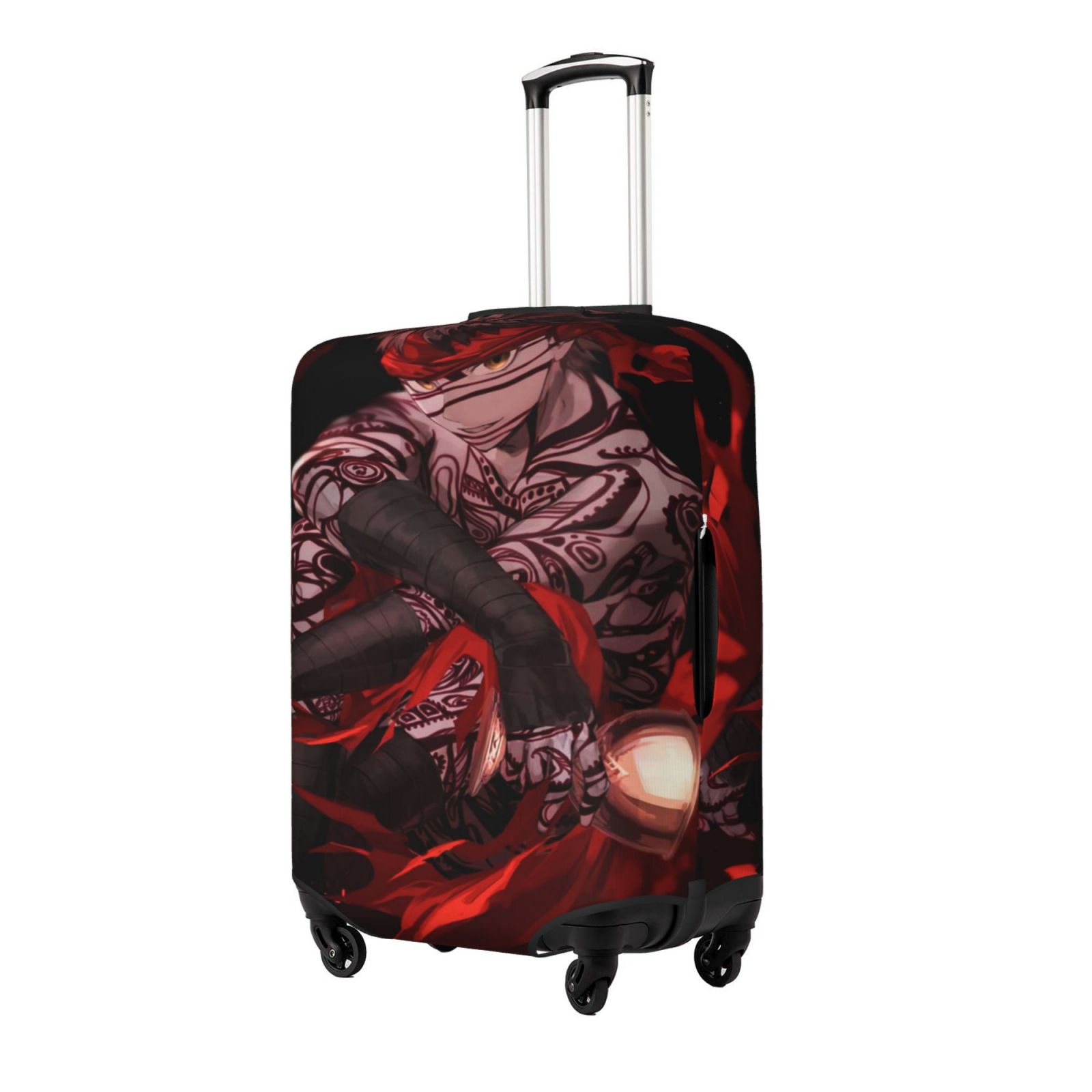 Angra Mainyu Cartoon Elastic Travel Luggage Cover Travel Suitcase ...