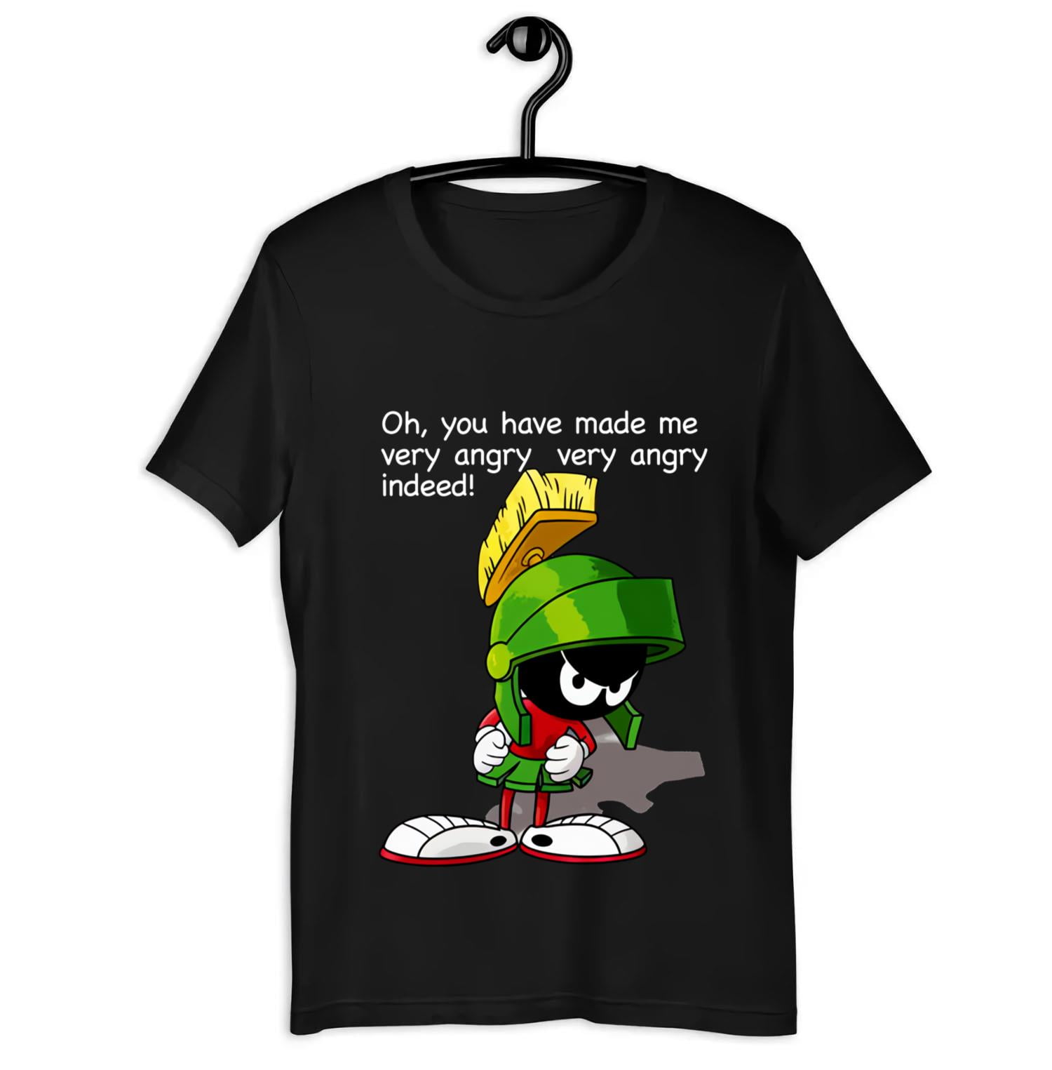 Angry Alien Cartoon Shirt – Retro Sci-Fi Humor Graphic Tee New Instock ...
