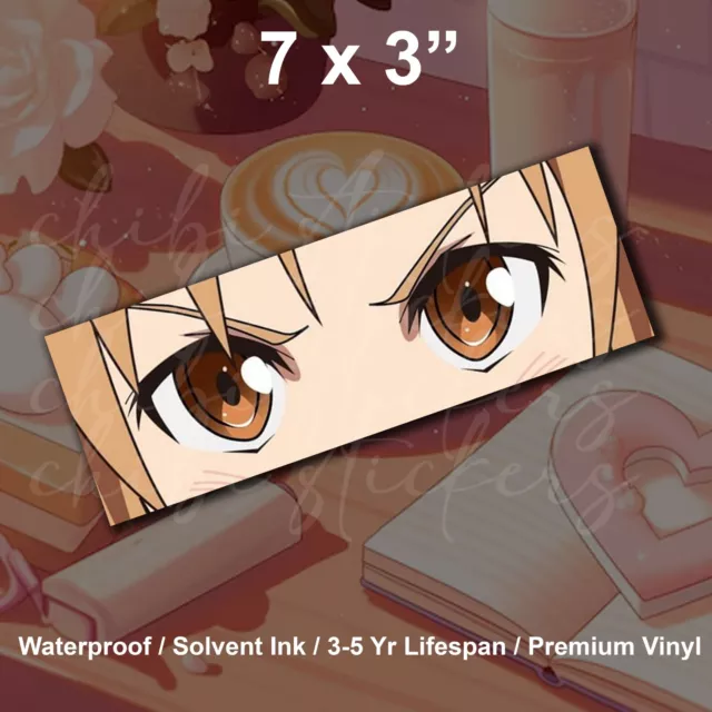 Angry Asuna Anime Eyes Sword Art Online Anime Vinyl Sticker Waterproof ...