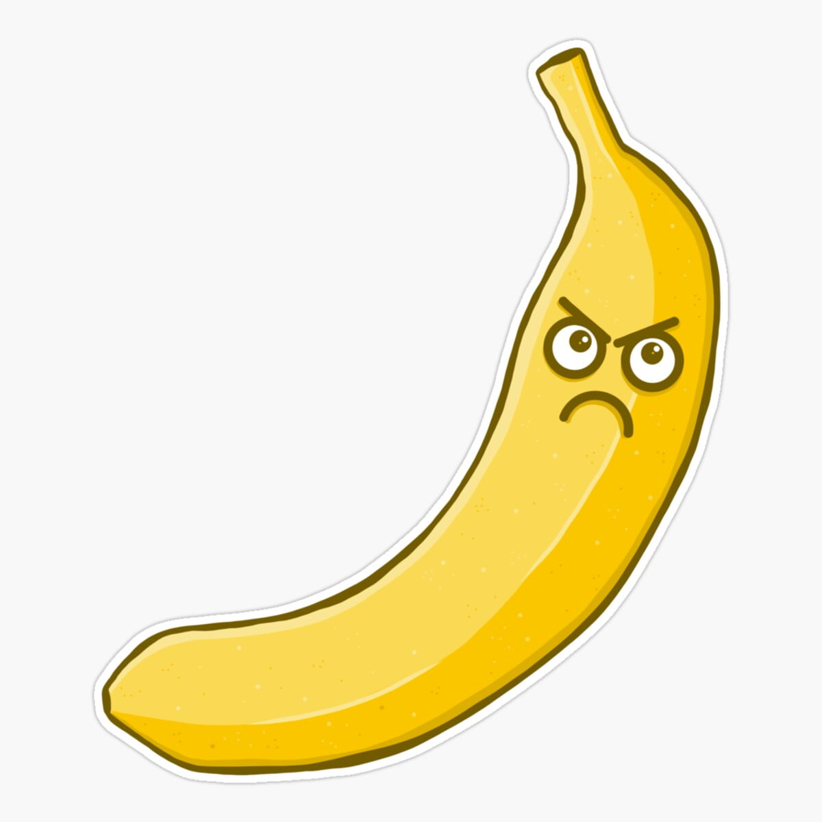 Angry Banana Er, Phone Decal Water Bottle Stickers Car Decals, Funny ...