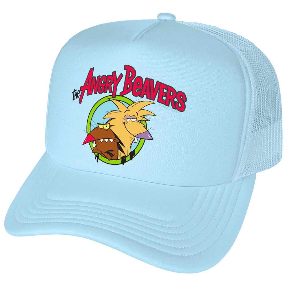 Angry Beavers Logo Foam Snapback Trucker Hat - Unisex for Men and Women ...