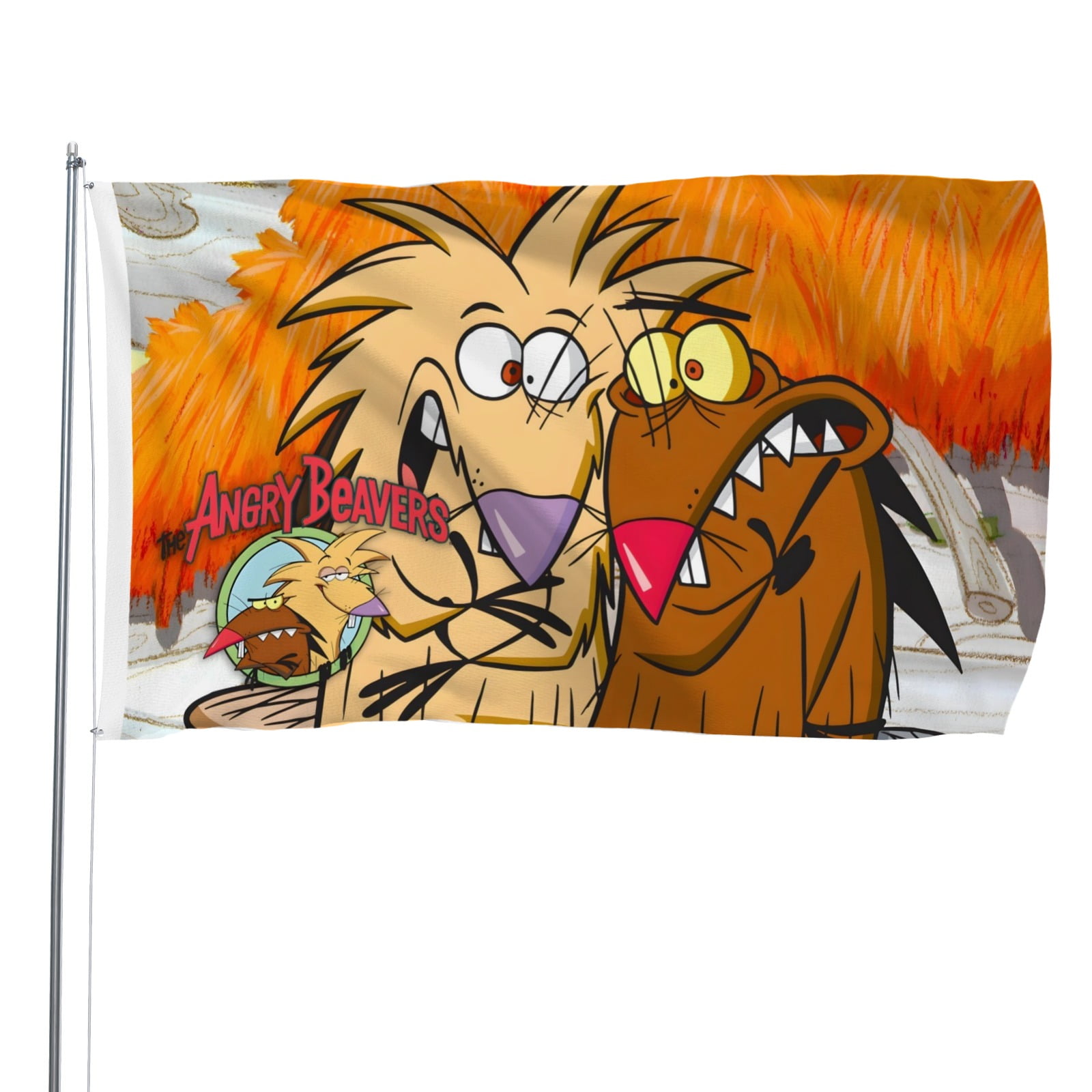 The Angry Beavers-themed Printed Flag Perfect gift for fans, friends ...