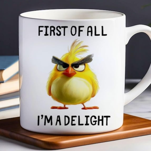 Angry Bird Ceramic Mug Funny Coffee Cup, Bird Lover Gift oz, oz ...