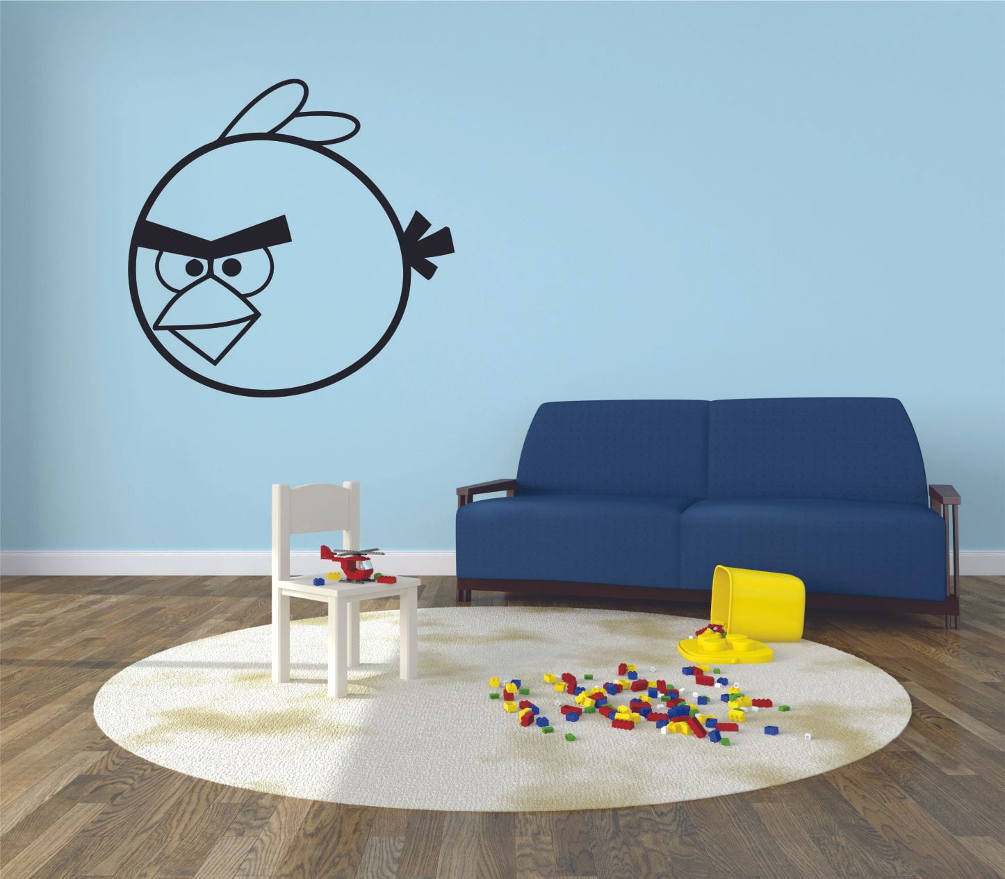 Angry Bird Game Movie Character Cute Children Cartoon Wall Sticker Art ...