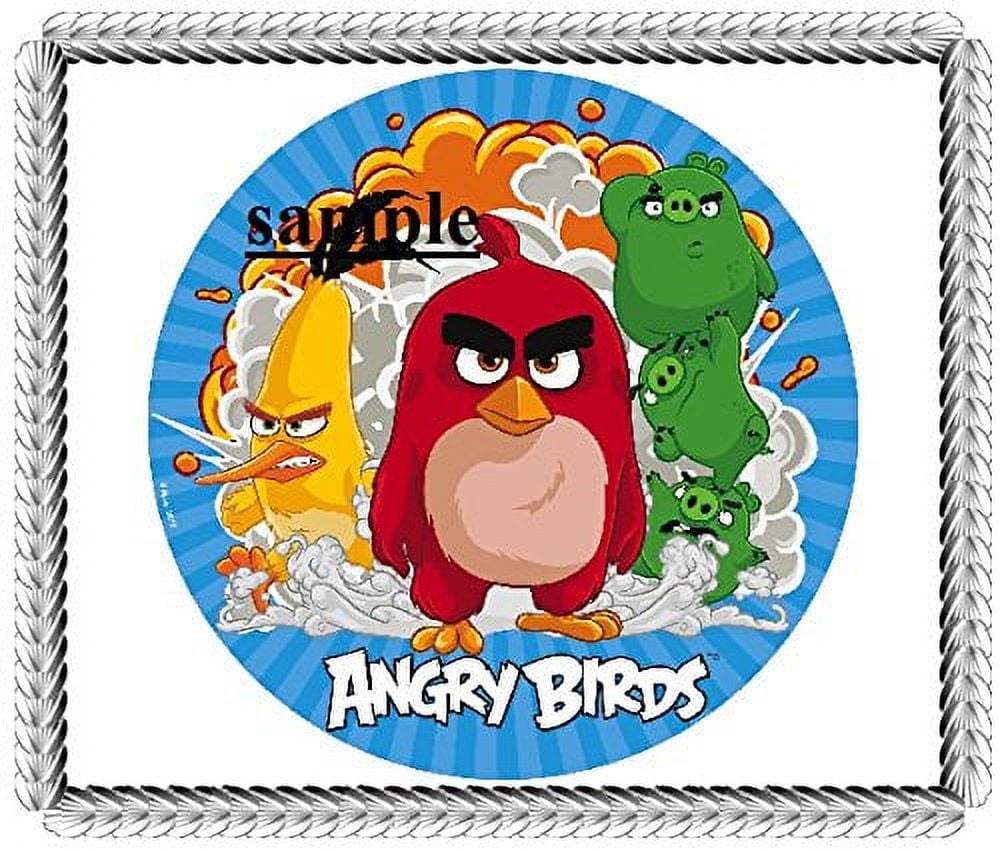 Angry Bird Image Edible Cake topper Frosting Sheet, Easy to Apply ...