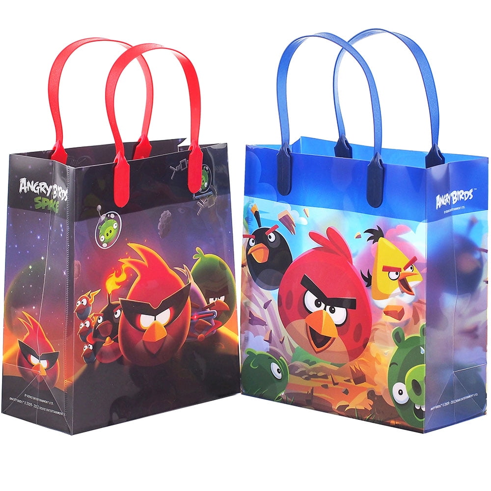 Angry Birds 12 Reusable Party Favors Medium Goodie Gift Bags 8 ...