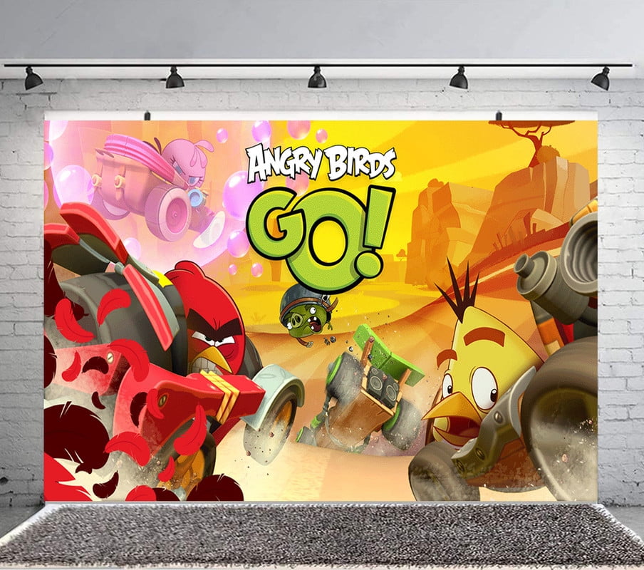 Angry Birds Backdrop Banner Party Supplies Poster Movie Theme ...
