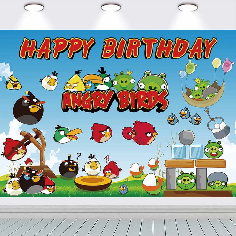 Angry Birds Background Backdrop Party Supplies Taspestry Wall Decor ...