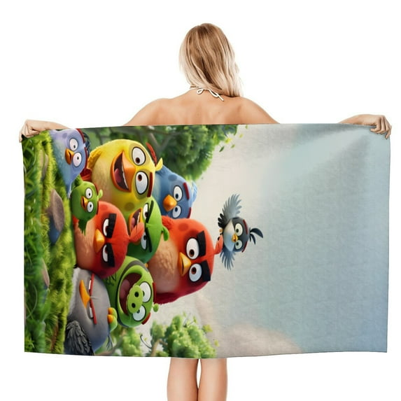 Angry Birds Beach Quick Drying Towel, ultra-light, quick-drying, and ...