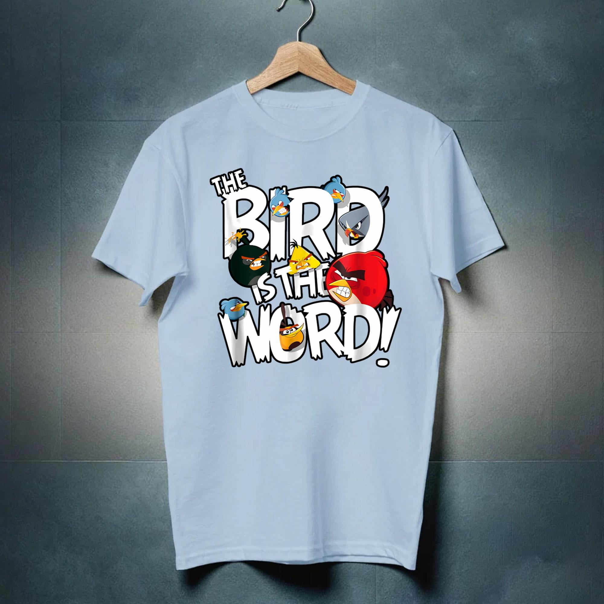 Angry Birds Bird Is The Word Shirt Gift Black Unisex T-Shirt-TH16399 ...