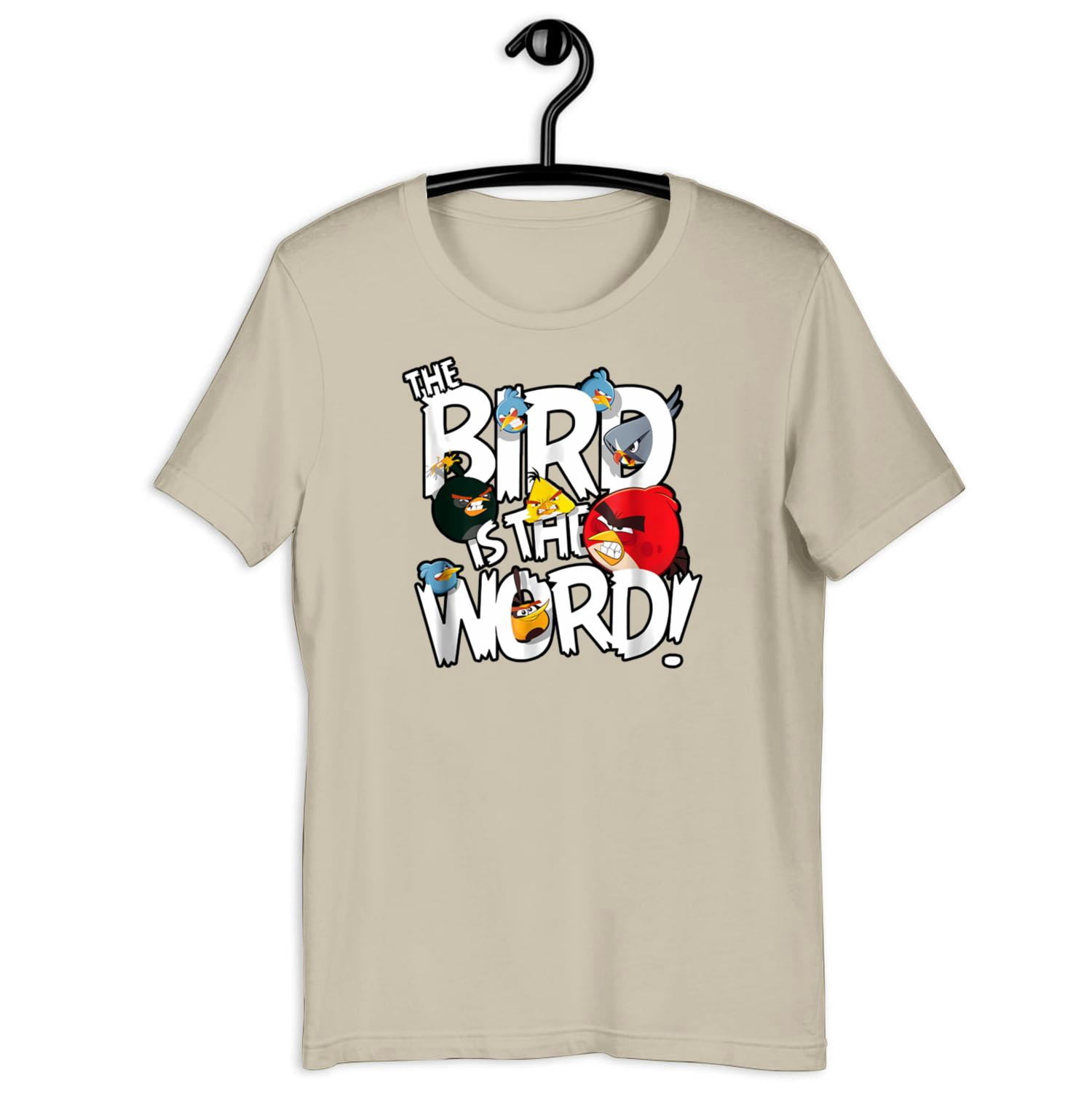 Angry Birds Bird Is The Word Shirt Gift Black Unisex T-Shirt-TH39338 ...