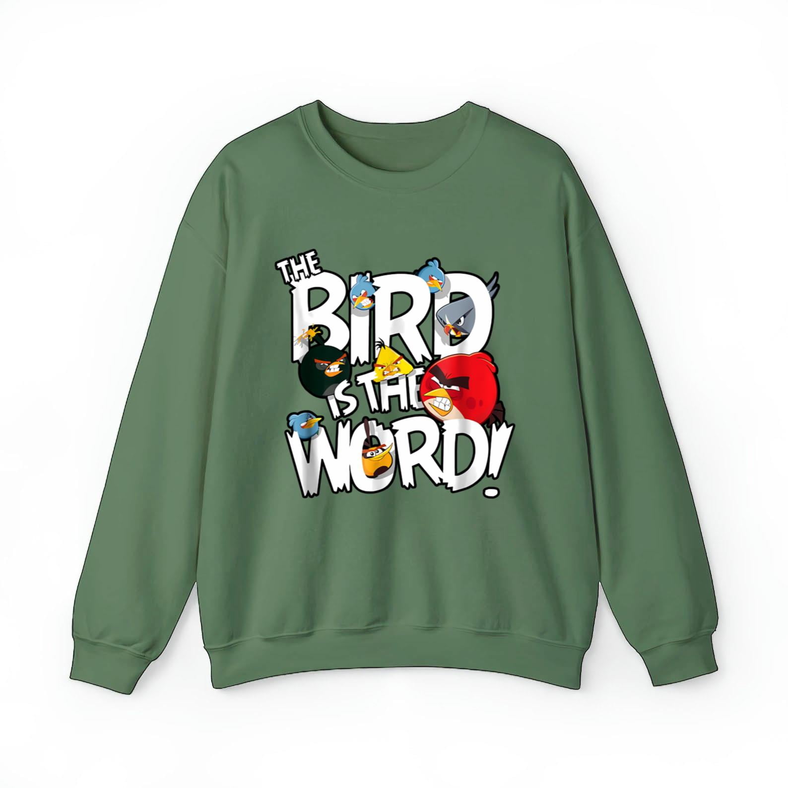 Angry Birds Bird Is The Word Shirt Gift Black Unisex T-Shirt - Walmart.com