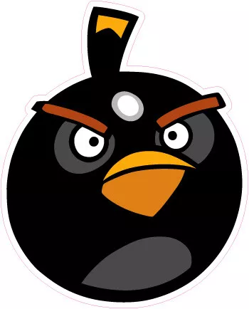 Angry Birds Bomb Bomberman Bomber Sticker Window Decal Sizes Phone ...