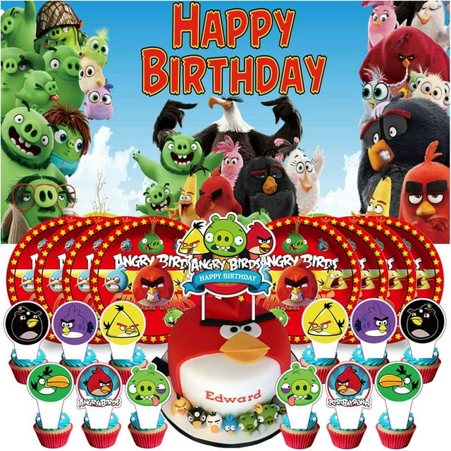 Angry Birds Decor Plates Party Supplies Decorations Backdrop Background ...