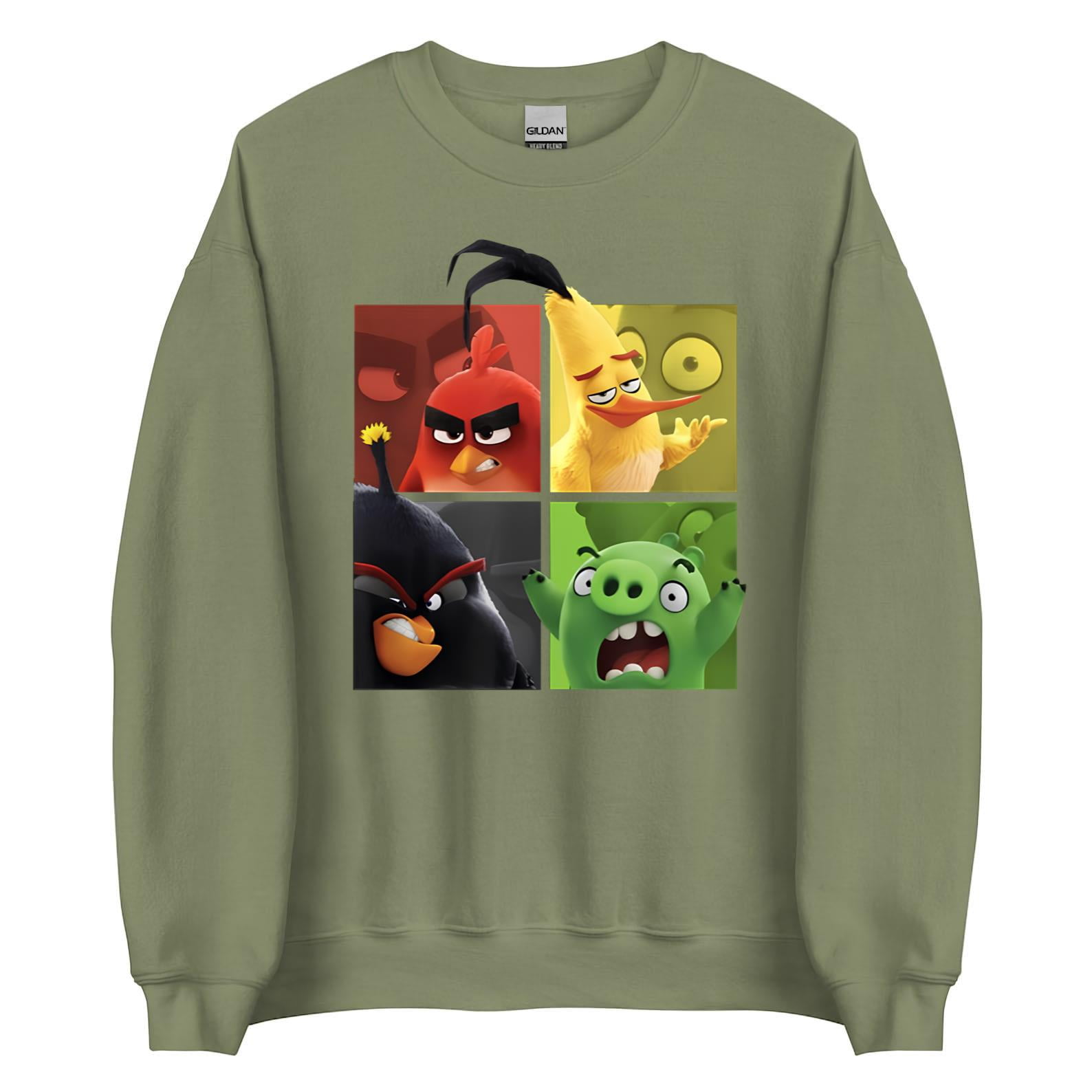 Angry Birds Hero Colorblock Squares Shirt Gift Black Unisex T-Shirt ...