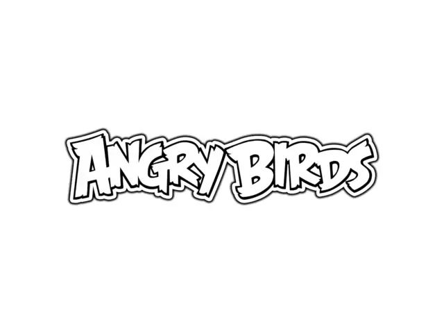 Angry Birds Logo Waterproof Sticker Phone Decal Water Bottle Stickers ...