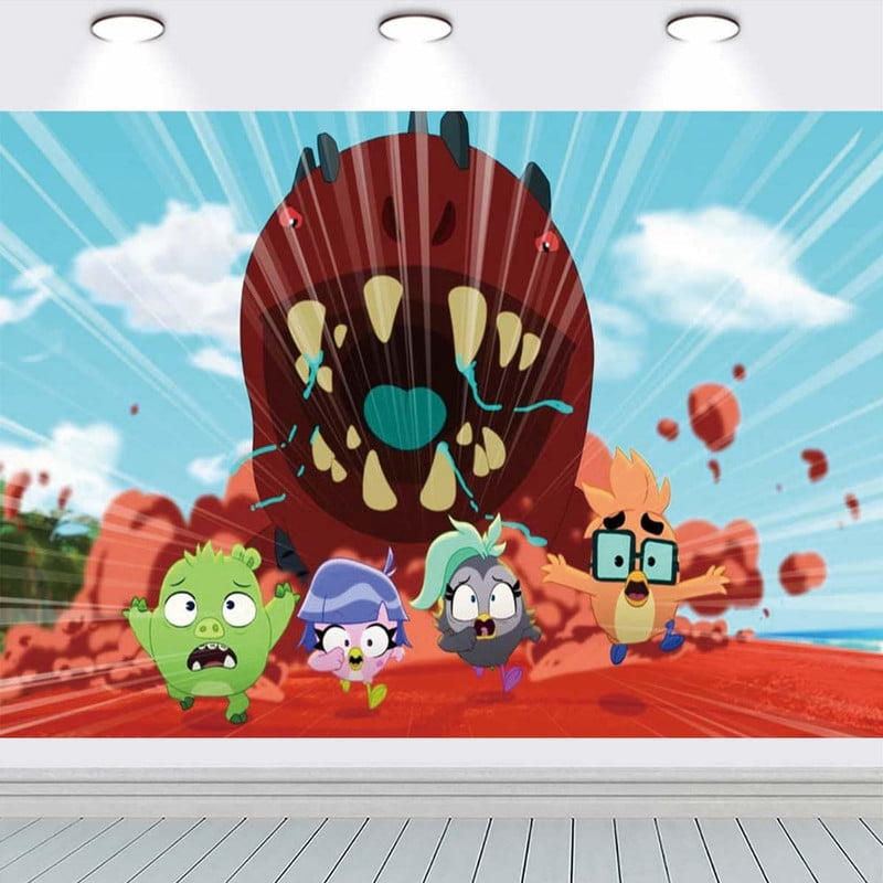 Angry Birds Mystery Island Taspestry Wall Decor Backdrop Banner Party ...