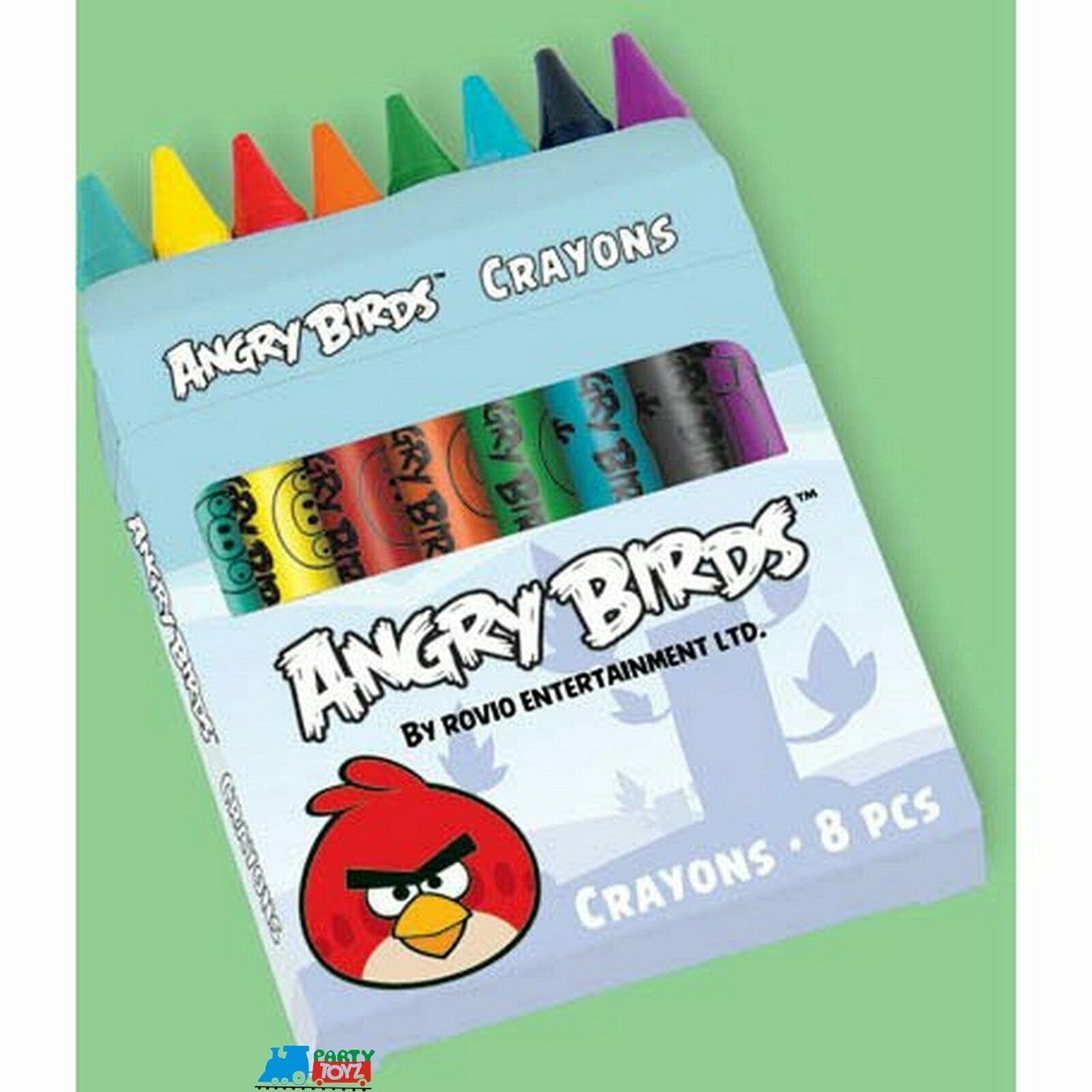 Angry Birds Pack of 8 Colored Crayons - Walmart.com