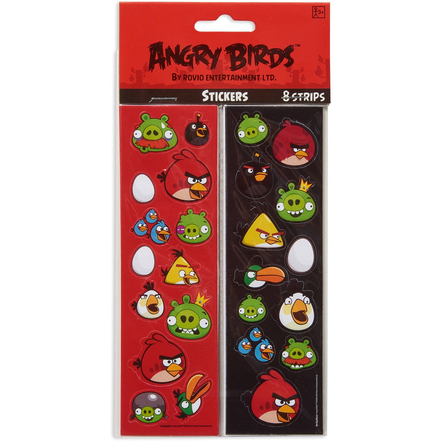 Angry Birds Party Favor Sticker Sheets, 8ct - Walmart.com
