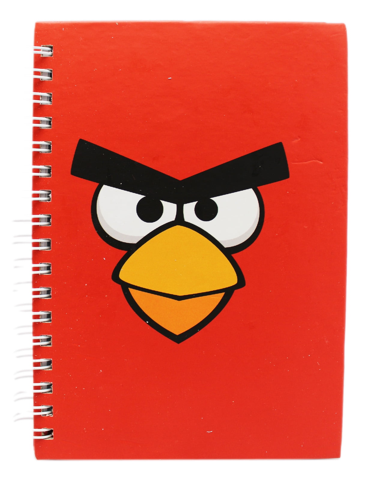 Angry Birds Red Bird Face Cover Small Spiral Notebook (80 Sheets ...