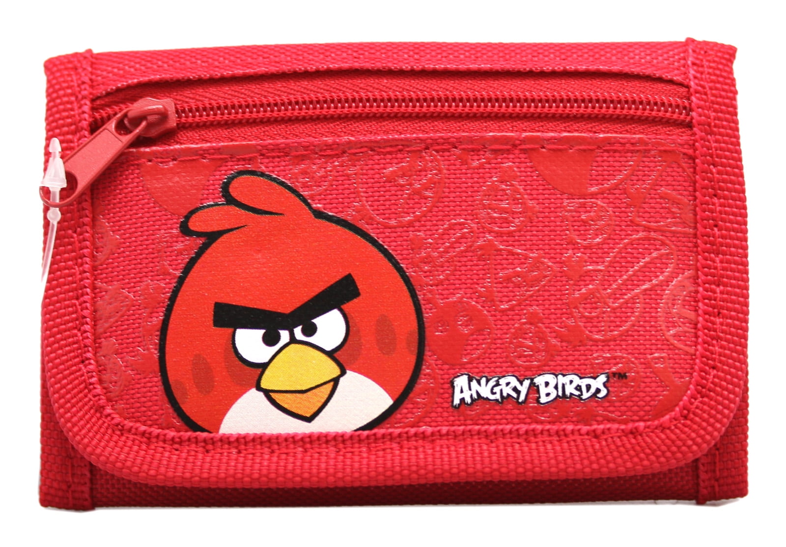 Angry Birds Red Bird Tri-fold Red Fabric Kids Wallet - Walmart.com