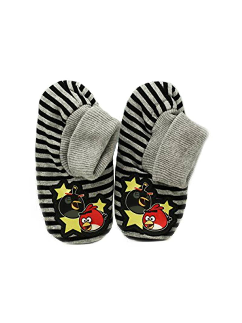 Angry Birds "SQUAK AMONGST YOURSELVES" Slipper Stripe Socks - Size 2 ...