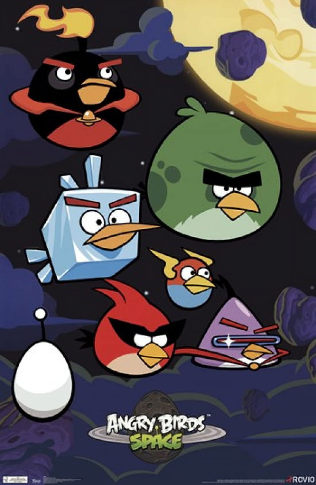 Angry Birds - Space Laminated Poster (24 x 36) - Walmart.com