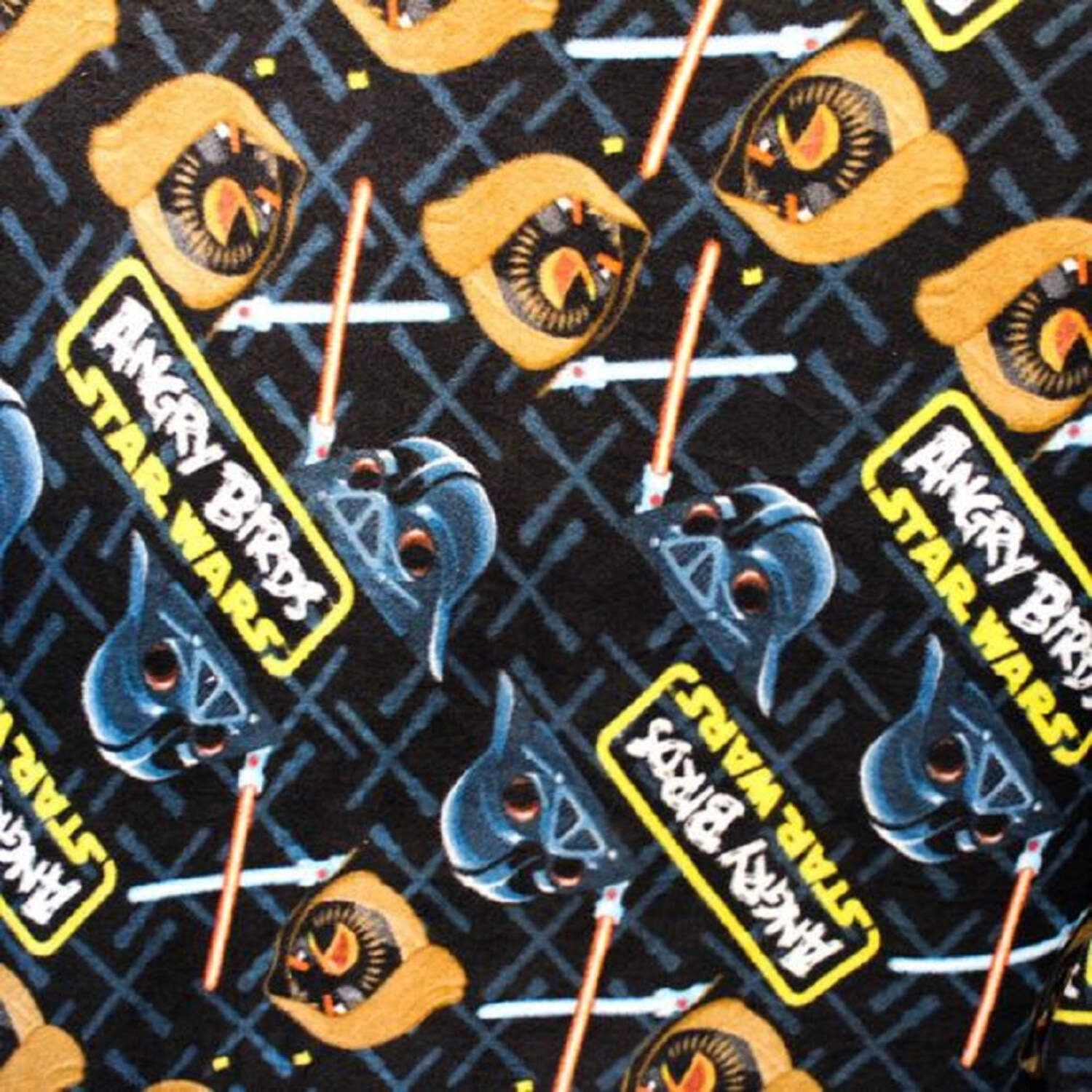 Angry Birds Star Wars Black Fleece Fabric - Walmart.com