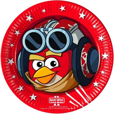 Angry Birds Round Plate, 9 in, 8ct - Walmart.com