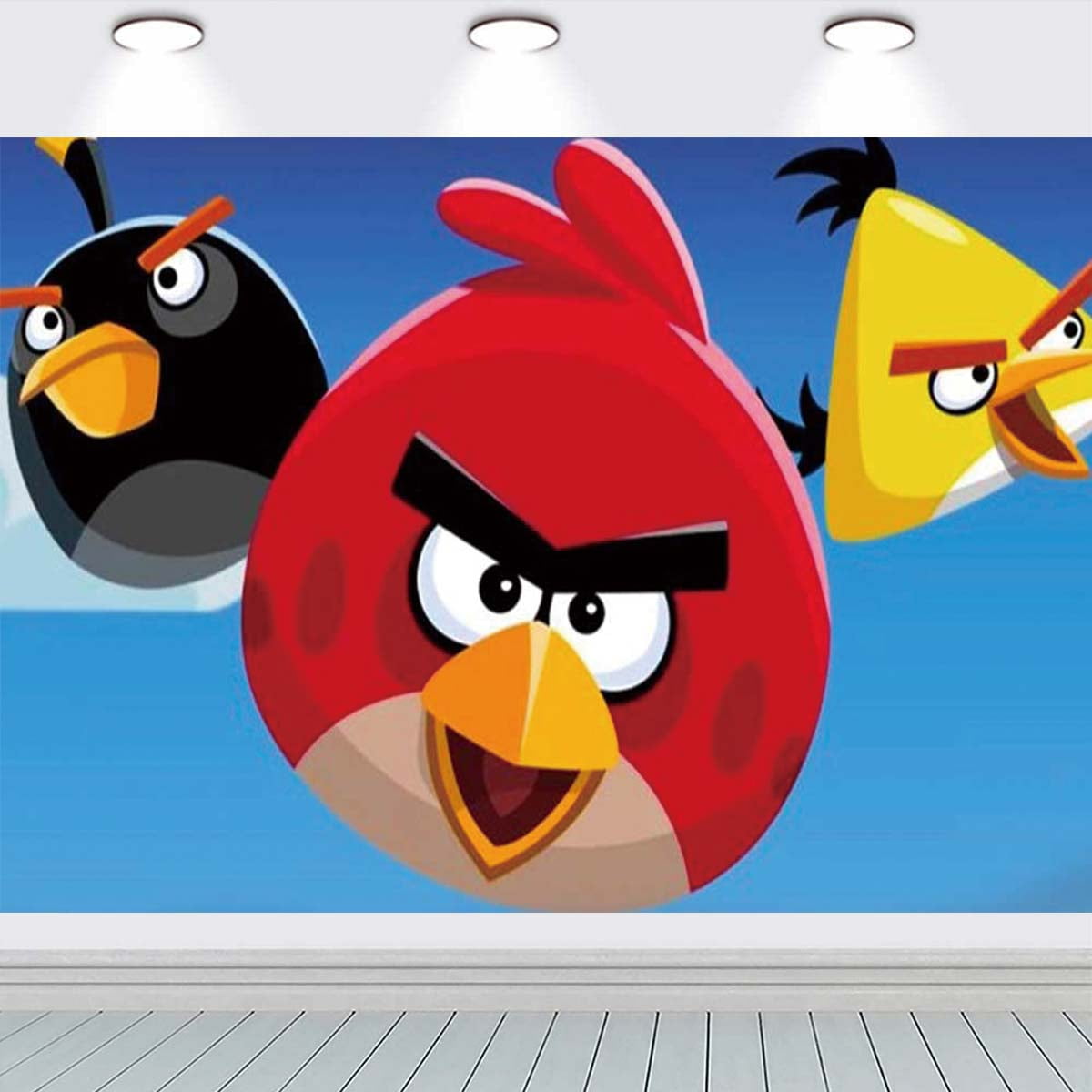 Angry Birds Taspestry Wall Decor Birthday Banner Backdrop Background ...