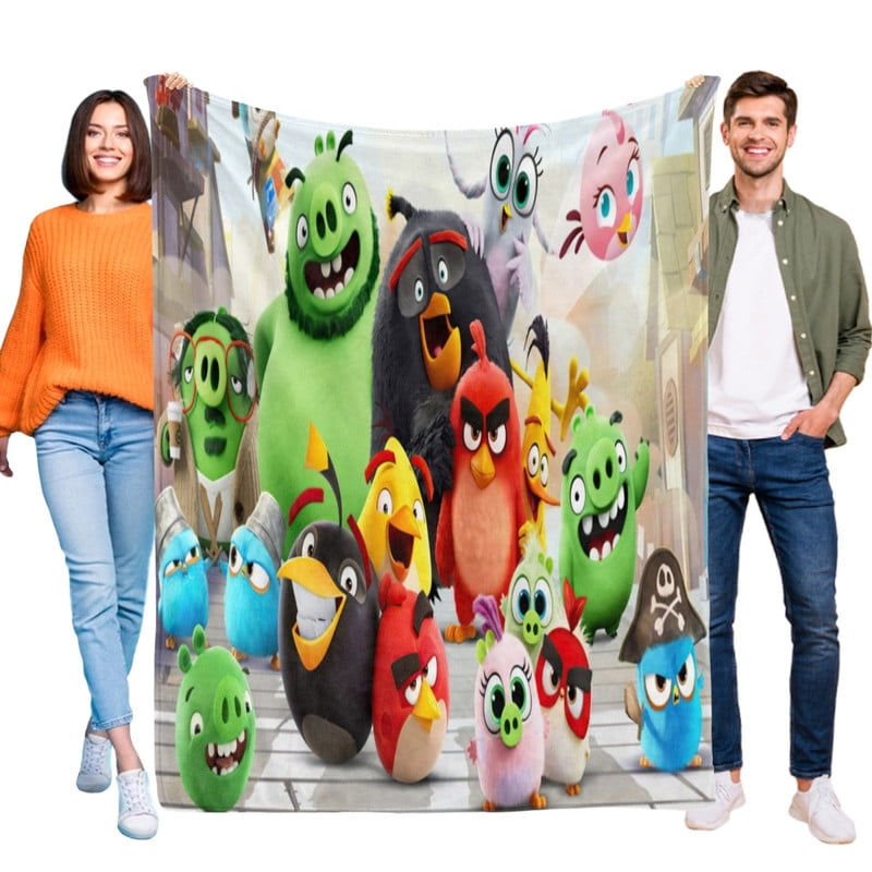 Angry Birds Throw Blanket Gifts for Fans Lover Girls Boys Women Present ...