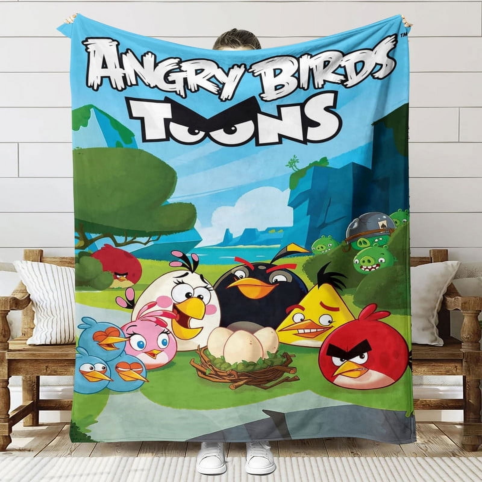 Angry Birds Throw Blanket Gifts for Fans Lover Girls Boys Women Present ...