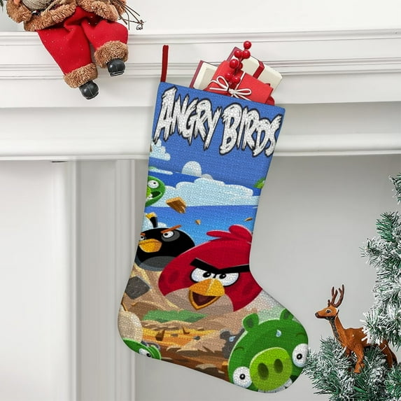 Angry Birds Ultra soft velvet Christmas socks, Large Super Soft ...